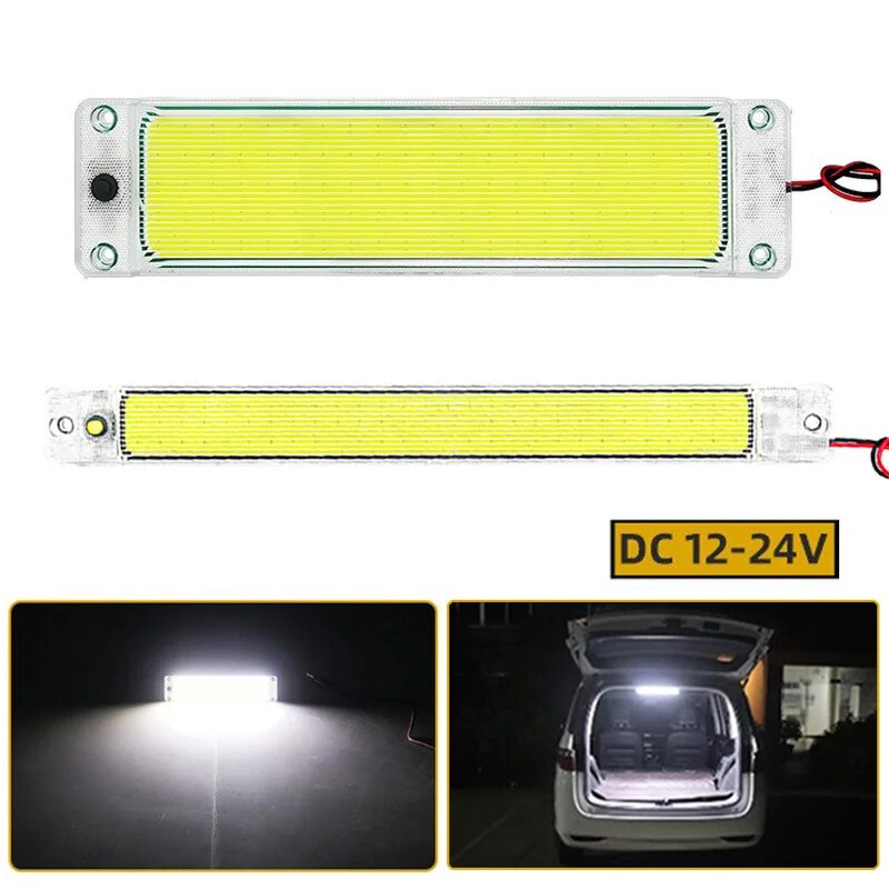 ☮108 LED COB Light Car Truck Interior Cabin Dome Reading Lamp High ...