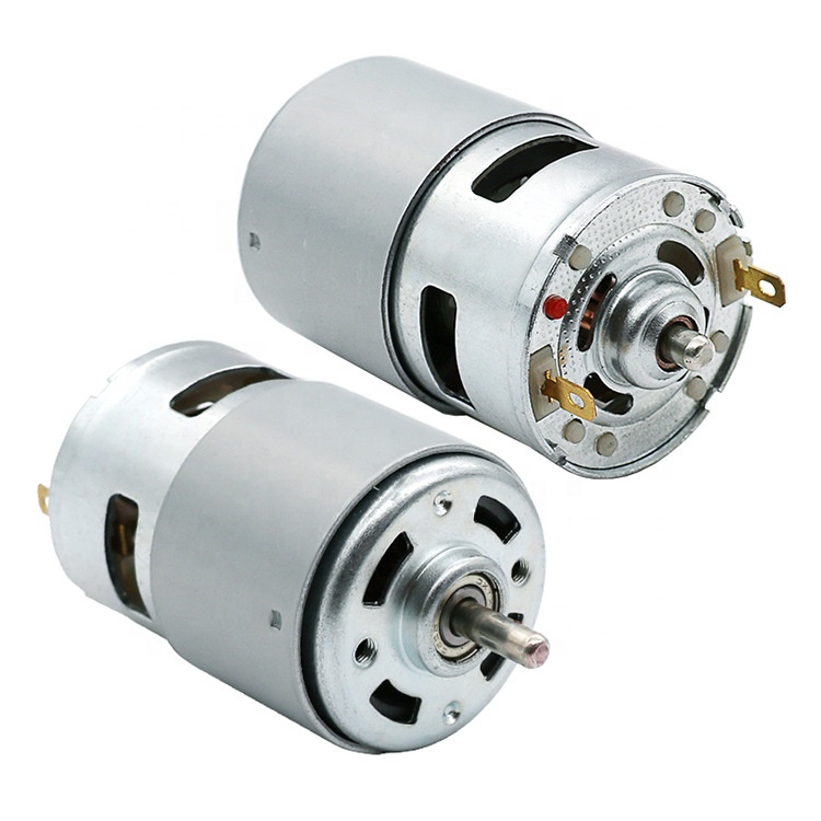12v 80w high speed and high torque dc motor with dual shaft electric ...