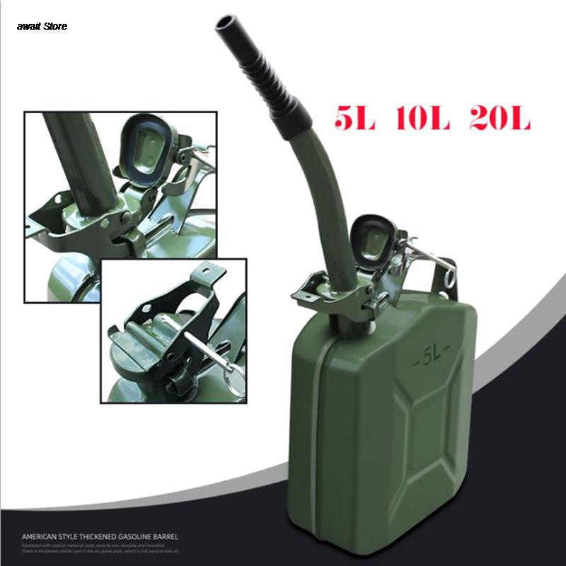 Tank Fuel Filling Pipe 5/10/20 Liter Jerry Cans Metal Rubber Can ...