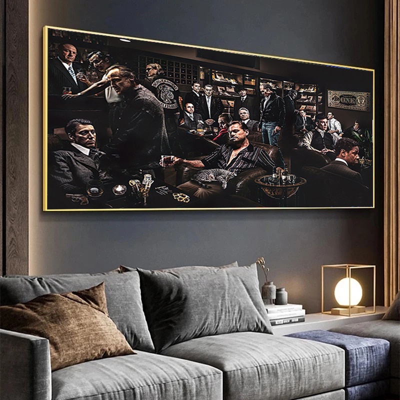 Movie Godfather,Scarface,the Wolf of Wall Street Party Group Photo ...