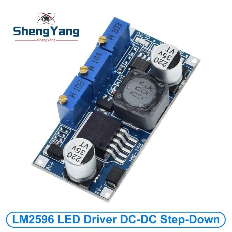 LM2596 DC-DC Step Down CC CV Power Supply Module LED Driver Battery ...