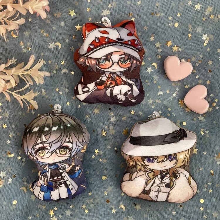 Luxiem Plush Pendant Vtuber Luca Kaneshiro Keychain Mysta Rias/Kuzuha ...