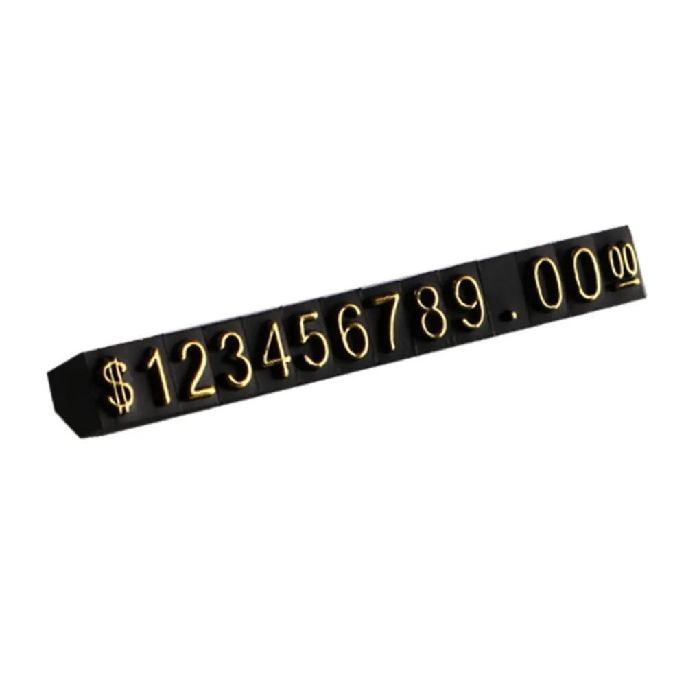Mini Currency Symbol Adjustable Number Cube Price Tag Jewelry Pricing ...