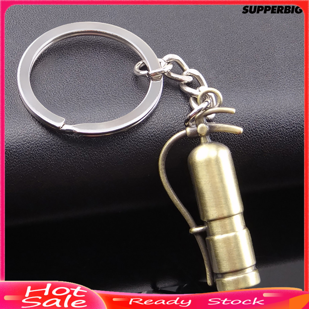 Mini Key Pendant for Firefighter Fire Extinguisher Stainless Keychain ...