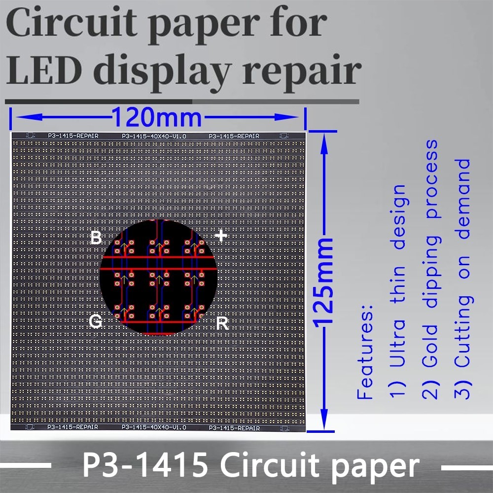 P3 Series Circuit Paper LED Module PCB Pad Repair P3-1515/ 2121 ...