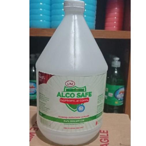 2024 1 SAFE ALCO SOLUTION ISOPROPYL ALCOHOL 70 GALLON | Shopee Philippines