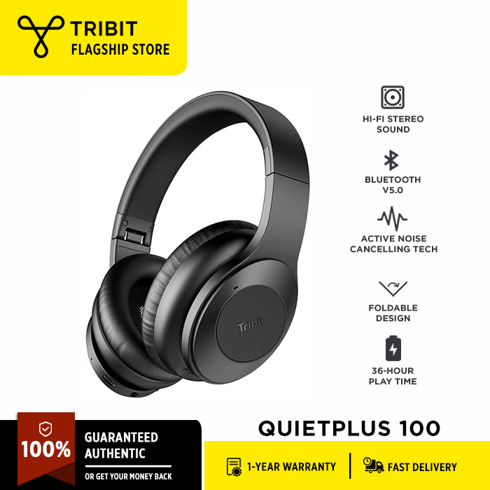 Tribit QuietPlus 100 ANC Active Noise Cancelling Headphones - 5.0 ...