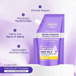 Fresh Skinlab Retinol Advanced Wrinkle Repair Soothing Gel Lotion SPF 30 200mL | Shopee Philippines