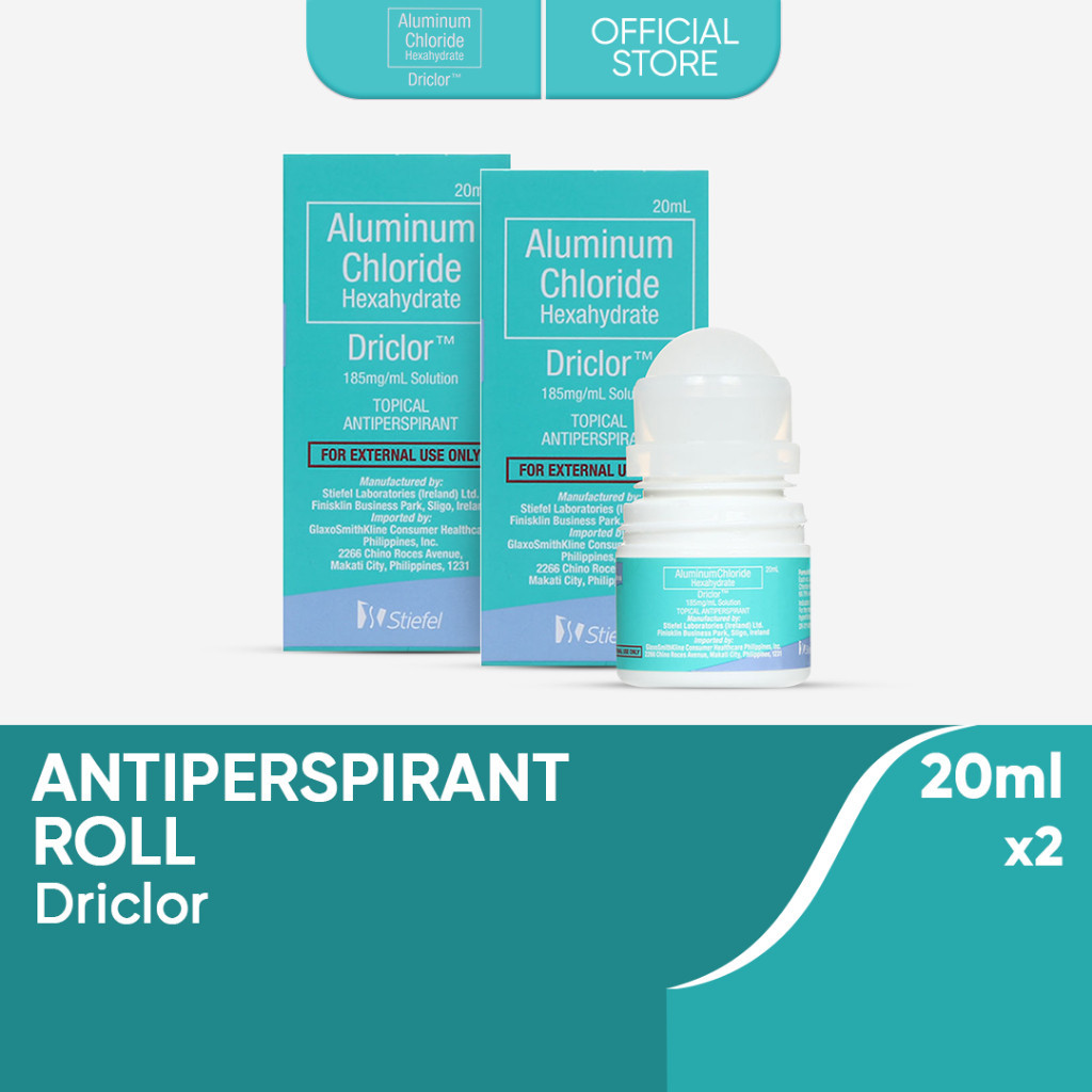 Driclor Anti-Perspirant Roll 20ml (Pack of 2) | Shopee Philippines