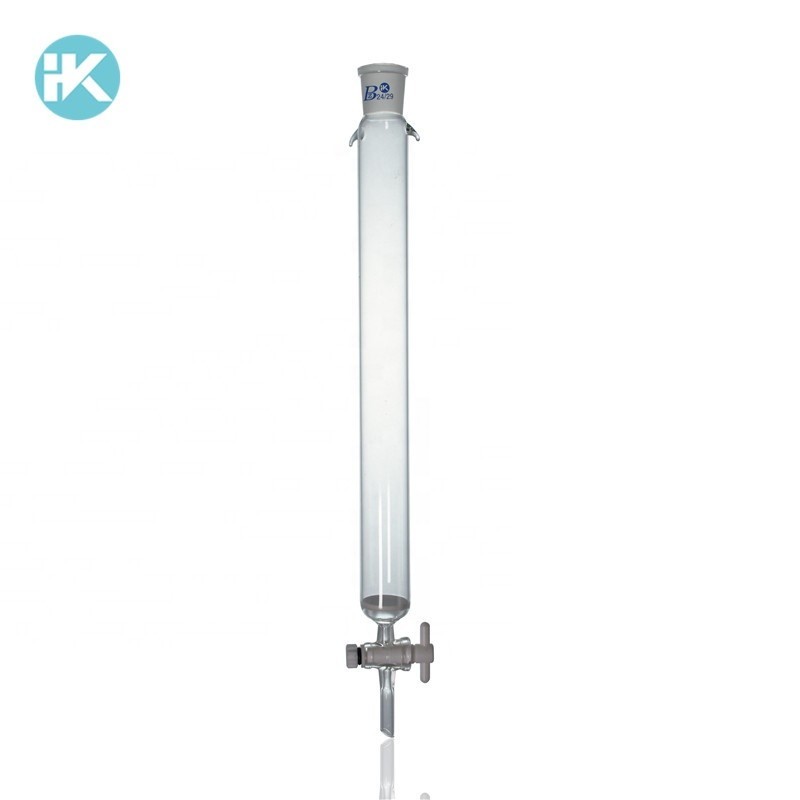 Glass Fritted Chromatographic column with PTFE stopcock female joint ...
