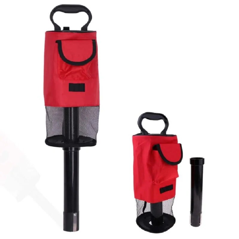 ☻HOW TRUE Golf Ball Retriever Portable Shag Bag Golf Ball Pick Up with ...