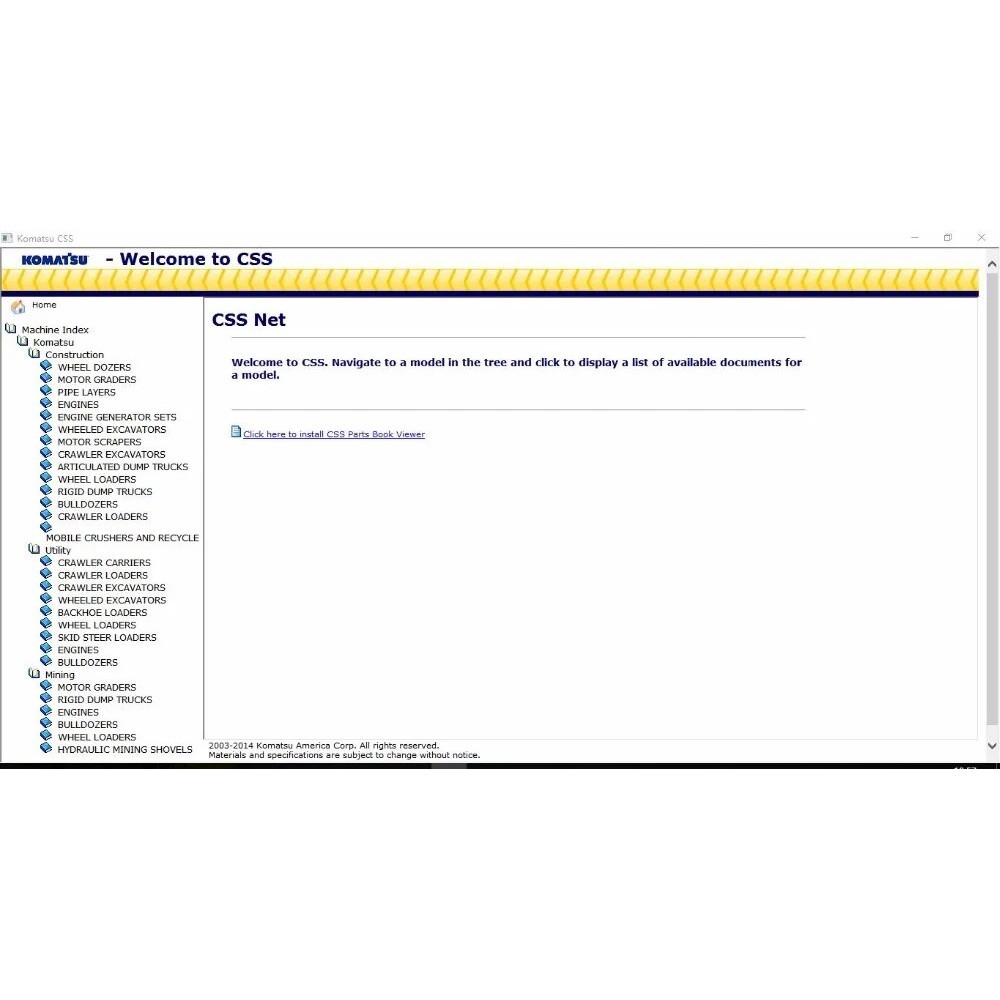 ☏KOMATSU CSS 2014 FULL SET MANUAL ⓞJIs.= | Shopee Philippines