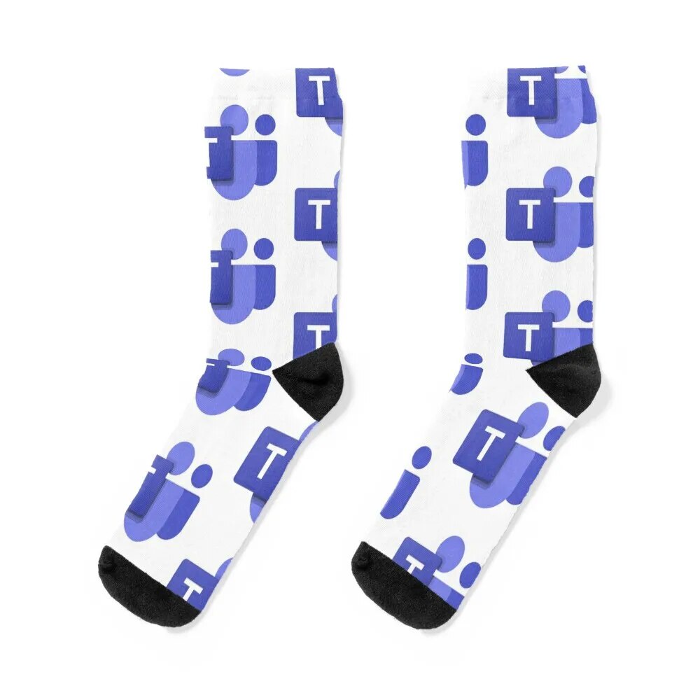 Microsoft teams blue logo Socks essential anti-slip Non-slip Boy Socks ...