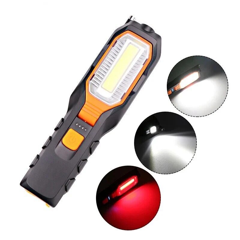 Portable Car COB LED Work light USB Rechargeable Working Flexible ...
