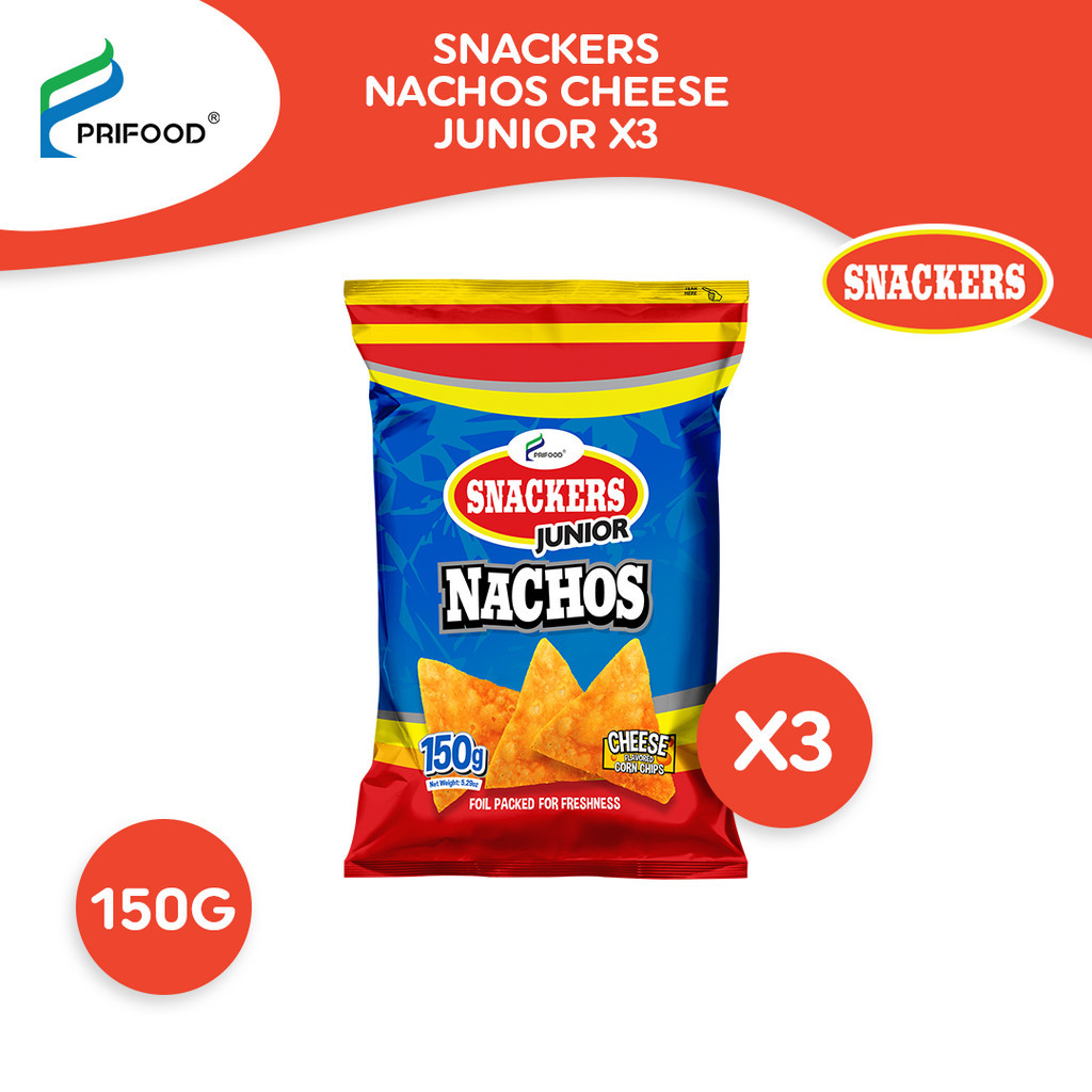 Snackers Nachos Cheese Junior 150g (bundle of 3) | Shopee Philippines