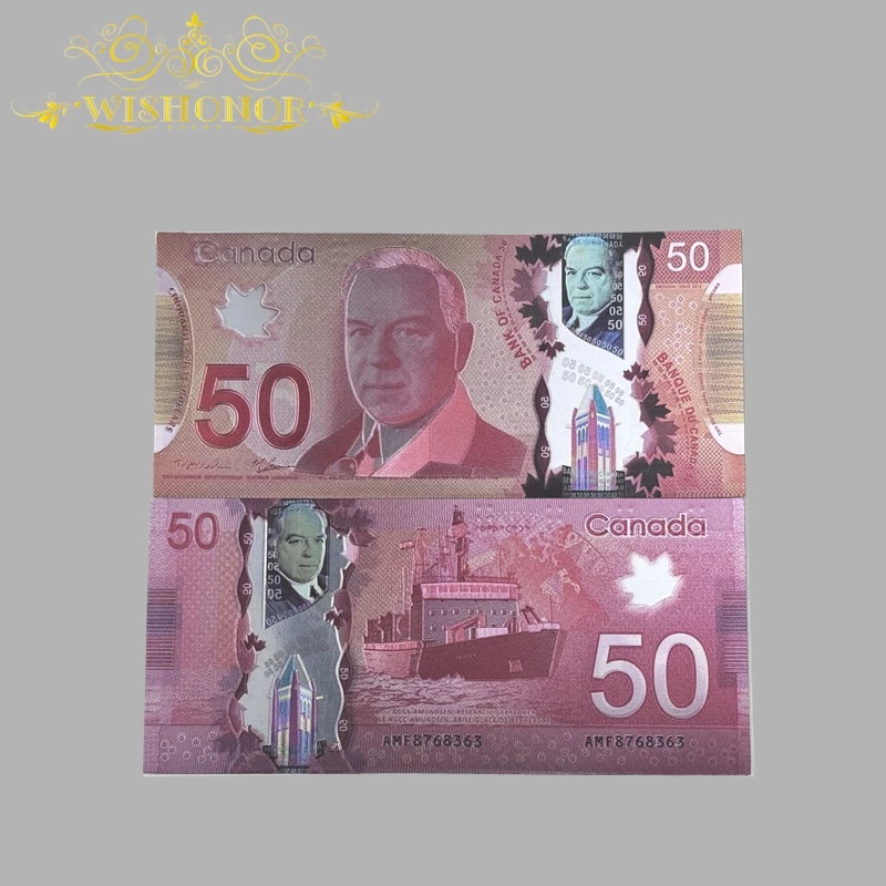 10pcs/lot Nice Canada Banknote 1 50 10 100 Canadian Dollar Banknote in ...