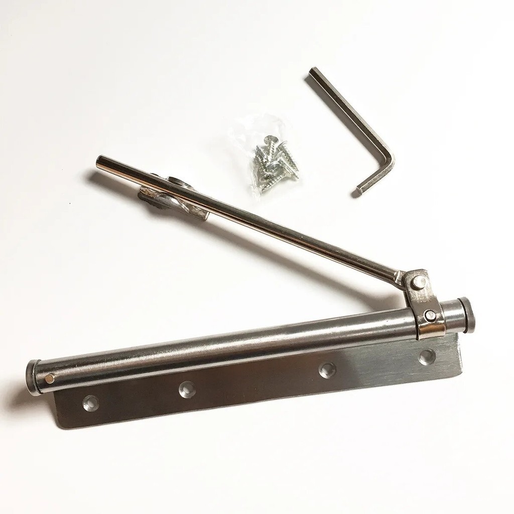 Door Closer Single Spring Strength Adjustable Surface Mounted Stainless ...