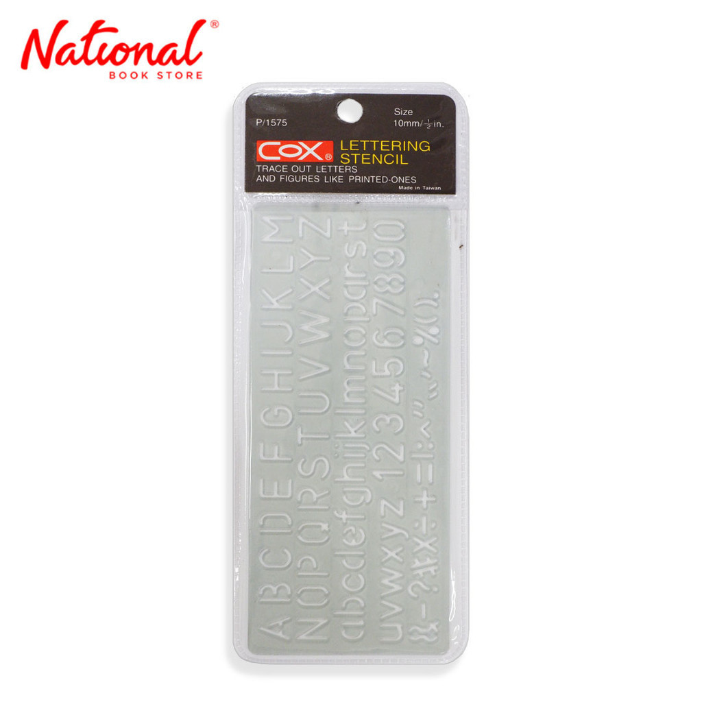 Cox Lettering Guide 1/2 P1575 - Drawing & Technical Tools | Shopee ...