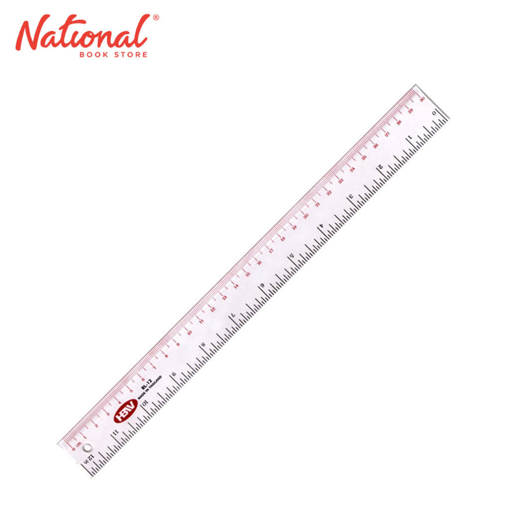 HBW Plastic Ruler 30cm 12 Inches RL-12 - School & Office Supplies ...