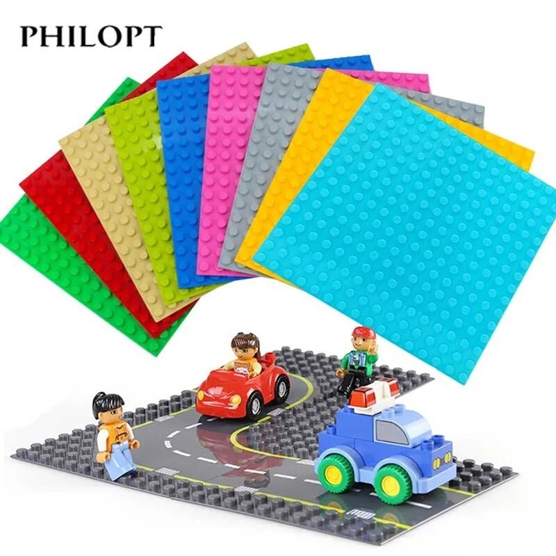 16*16 Dots Base Plates Building Blocks Floor Big Bricks Base Plate Kids ...