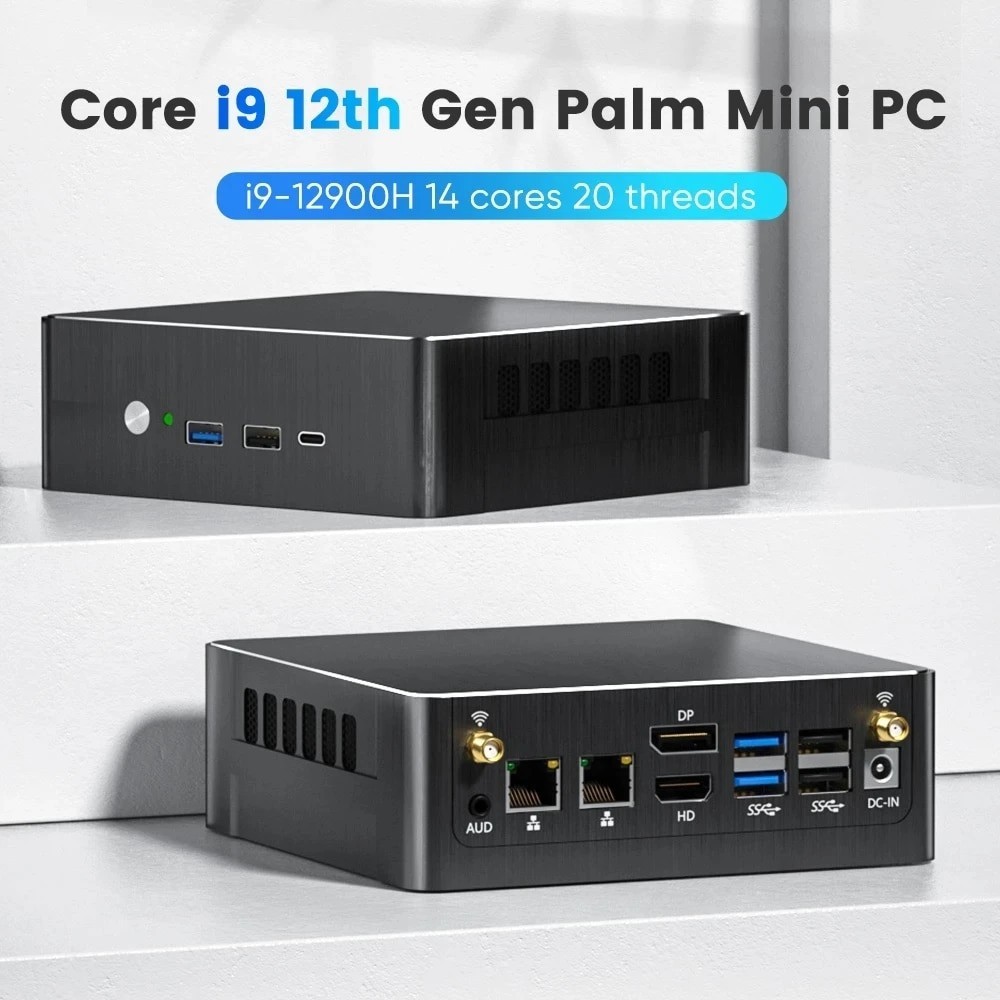 Topton V500 12th Gen Mini PC Gamer Intel i9 12900H i7 1260P i5 1235U Windows 11 PCIE4.0 Dual LAN ...