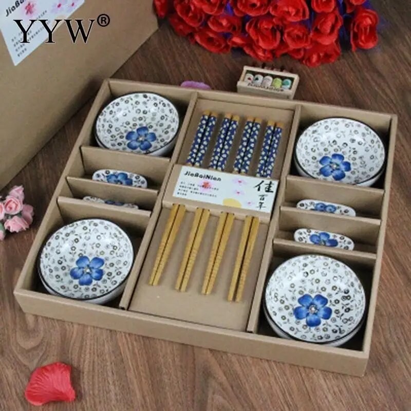 Japanese Small Bowl Set Household Ceramic Rice Bowls Dinnerware ...