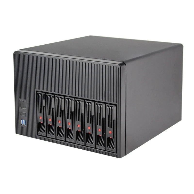 WALF TOPLOONG Fashion Mini Home PC Storage Server Case Hot Swap Nas ...