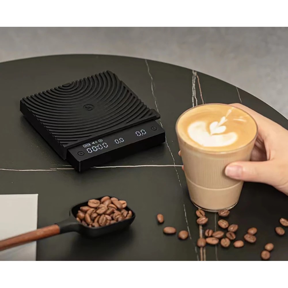 2024.high quality drip coffee 1pc black Italian mirror coffee scale ...