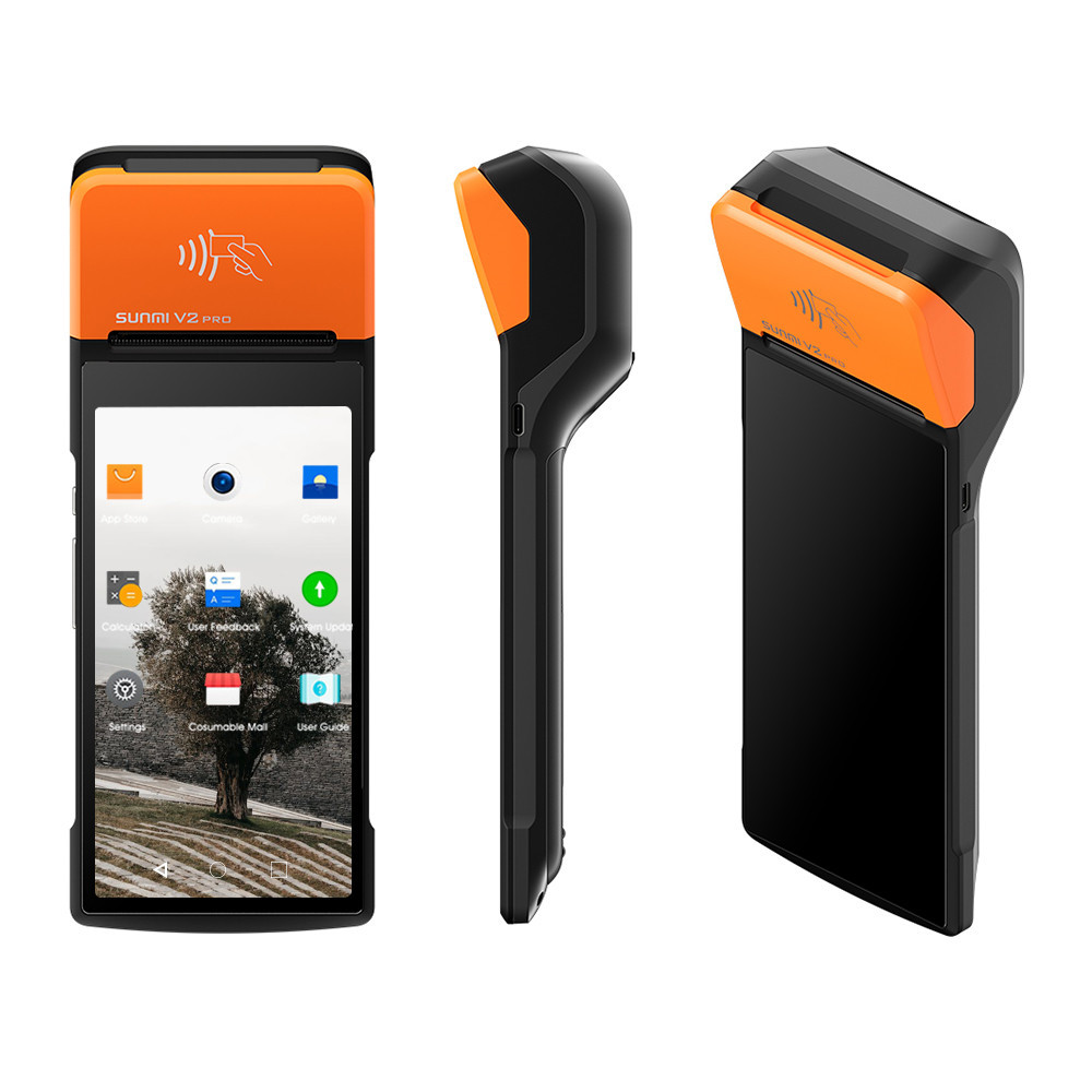 58mm Thermal Printer Handheld Pos Terminals Android 9 OS Touch Screen Android Pos Machine ...