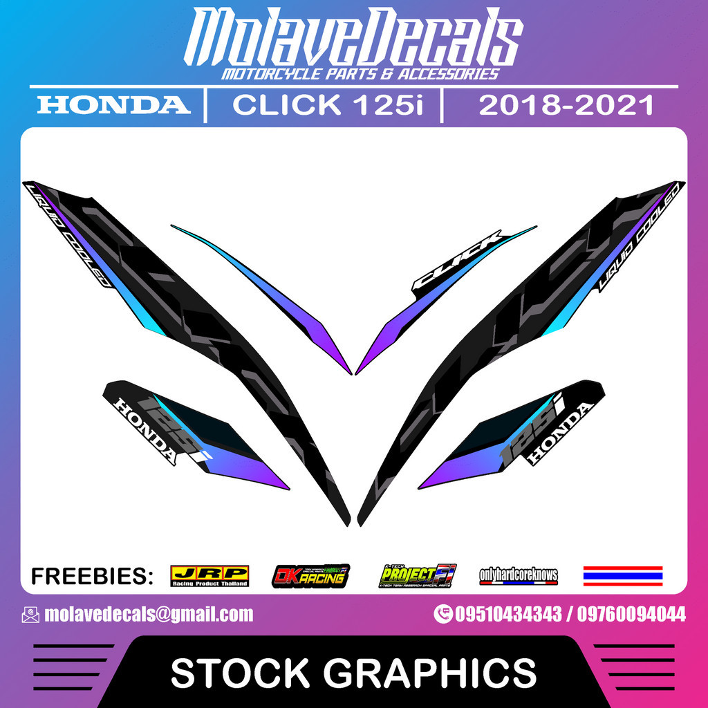 Honda Click v2 Stock Graphics Gradient 1 | Shopee Philippines