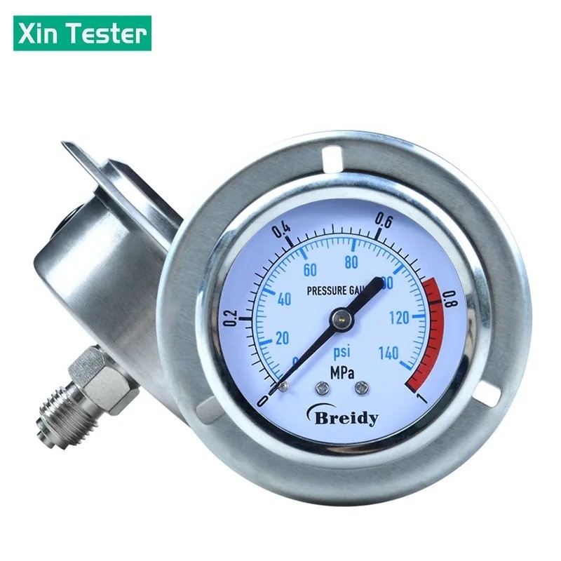 98U Xin Tester Stainless Steel Glycerol free Pressure Gauge Thread G1/4 ...