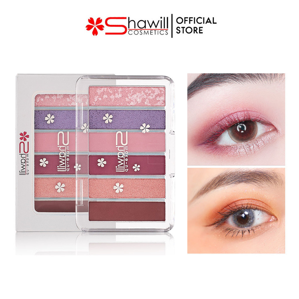 Shawill Eyeshadow Palette 6 Colors High Pigment Long Lasting Matte ...