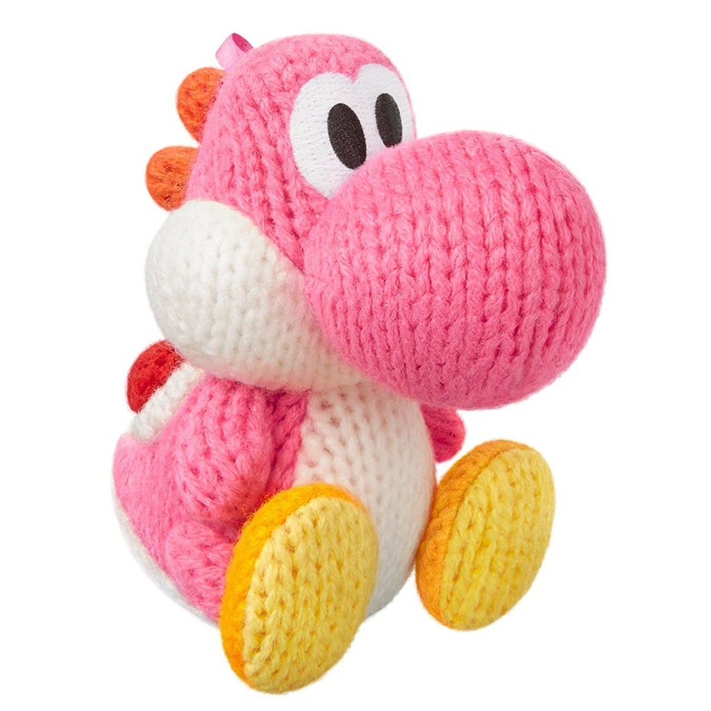 Authentic amiibo Amigurumi Yossy Yoshi Pink (Yoshi Wool World Series ...