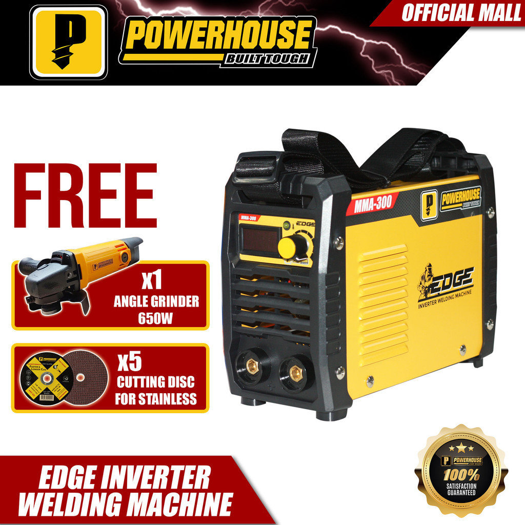 Powerhouse EDGE Inverter Type Portable Welding Machine MMA 300A with ...
