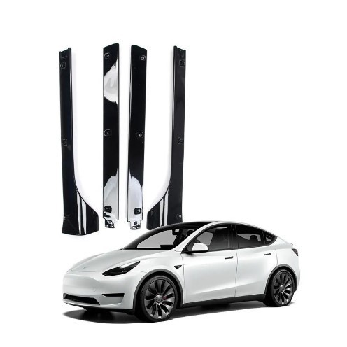 4Pcs Car Side Skirts For Tesla Model Y/3 Extension Rocker Panels Lip ...