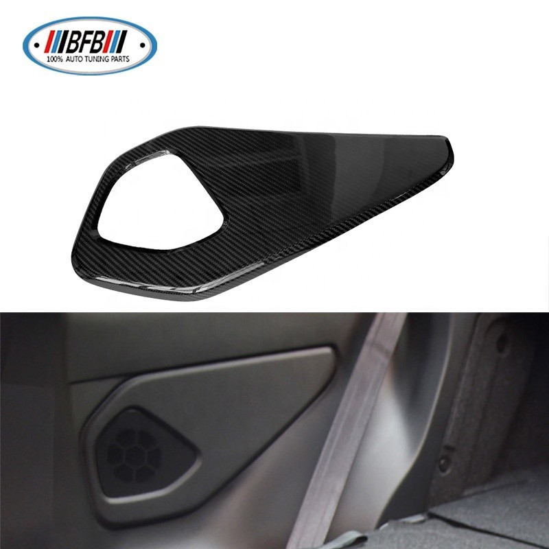 2pcs Real Dry Carbon Interior Trim Rear Seat Side Panels For Toyota ...