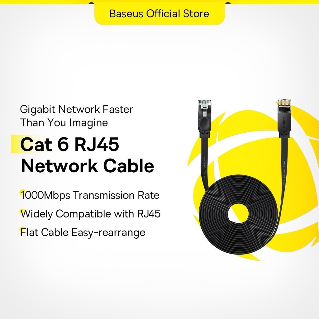 Baseus Cat7 10Gbps High Speed RJ45 network cable Ethernet Cable CAT 6 ...