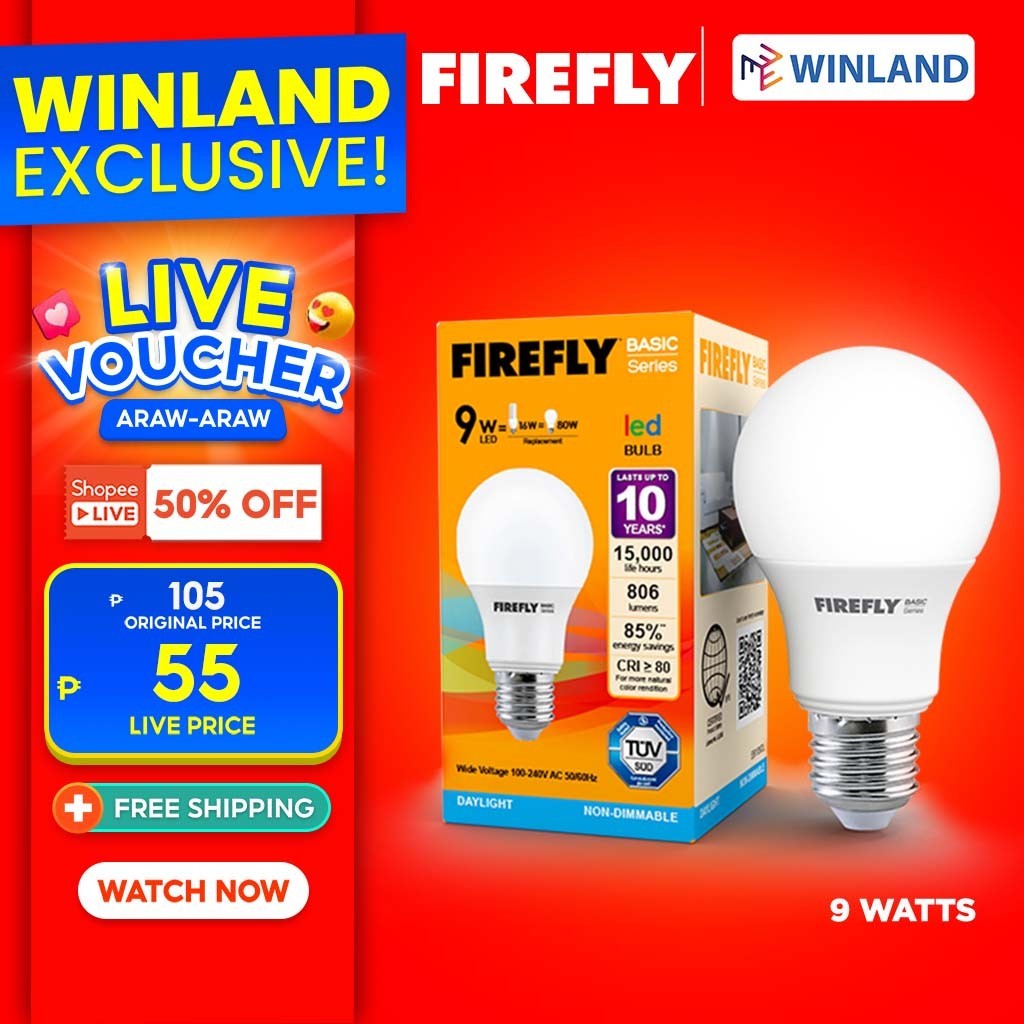 Shop firefly bulb 9 watts for Sale on Shopee Philippines
