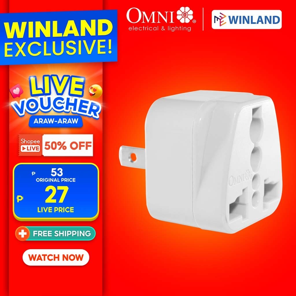 Omni by Winland Universal Socket Adapter Plug Adapter Outlet Adapter ...