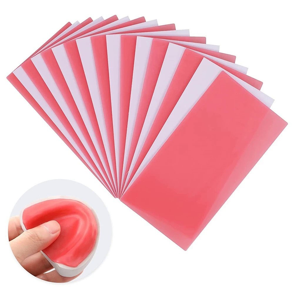 Dental Lab Base Plate Soft & Hard Red/Blue Dental Wax Sheets Dental ...