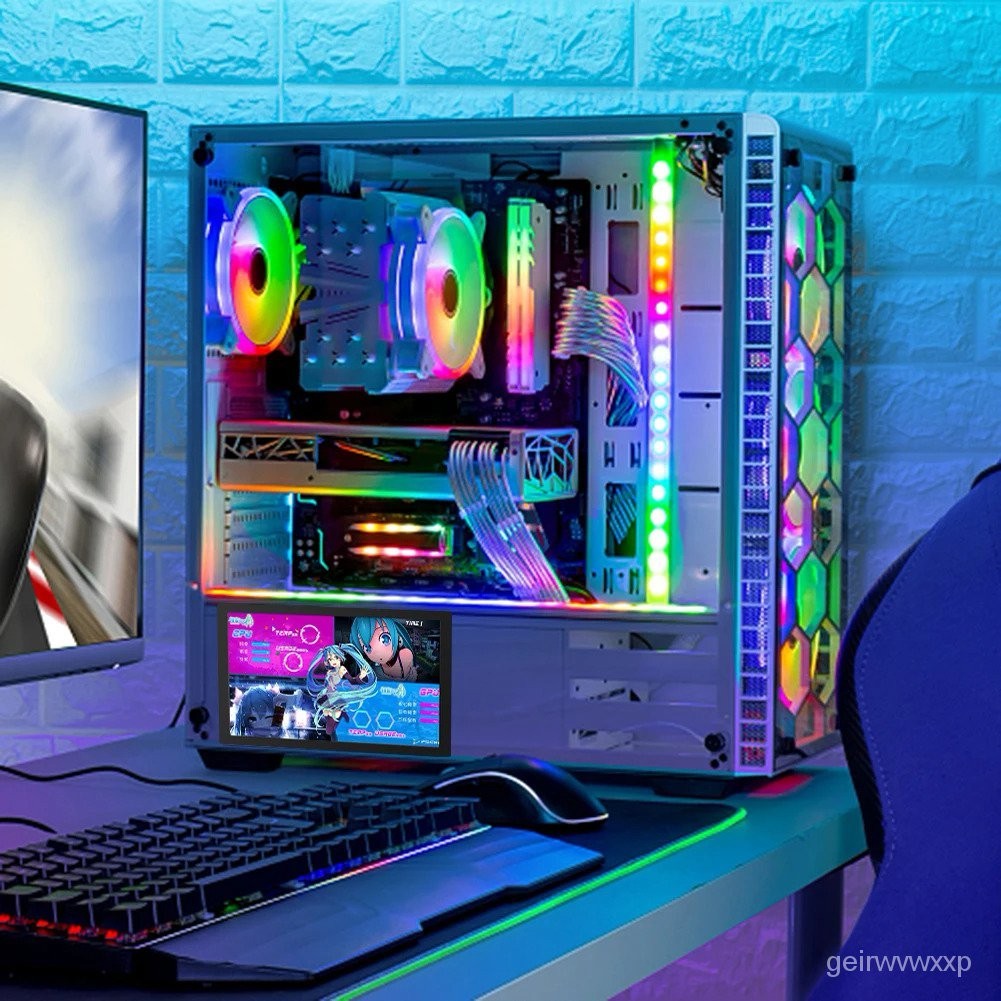 5 Inch IPS Computer Monitor CPU GPU RAM HDD USB Computer Display ...