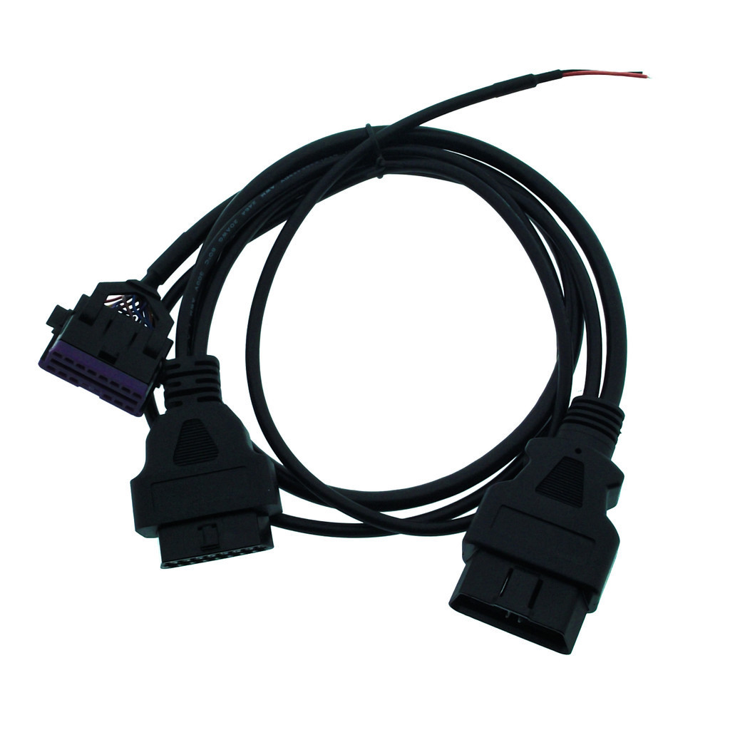 Custom ale Female OBD2 16 Pin Adapter OBD II 2 Diagnostic Y Splitter ...