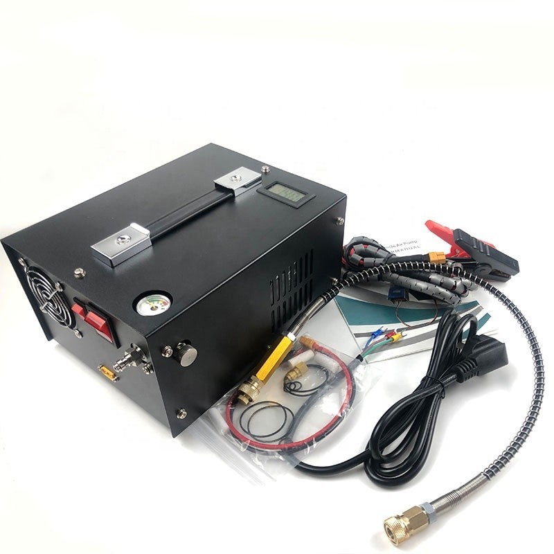 portable mini pcp air compressor 110v 220v 4500PSI High Pressure 12v dc ...