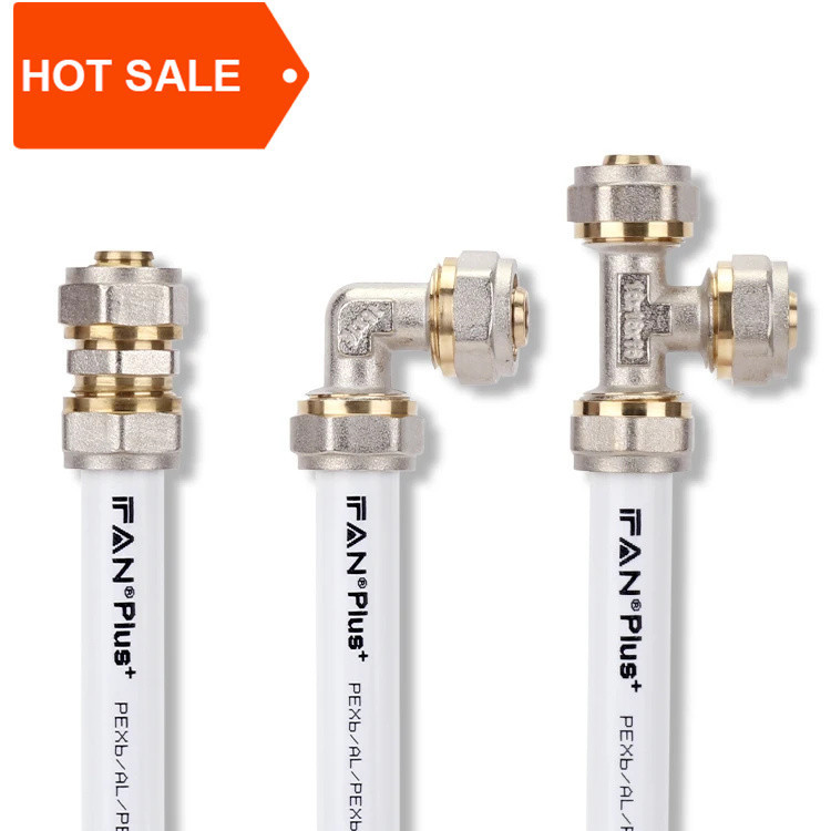 IFAN Pex Pipe Brass Fittings Female Male Threaded Elbow Tee Socket Pex Compression Pex Brass ...