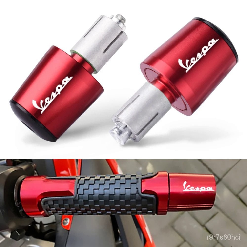 Motorcycle grip handle bar End Handle Bar Grips Cap Anti Vibration Plug ...