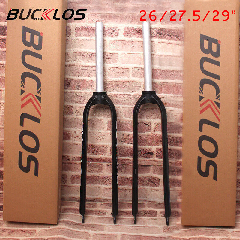 BUCKLOS Mtb Rigid Bicycle Fork 29er 27.5 26 Frame Aluminum Disc Mountain Bike Hard Fork Front ...