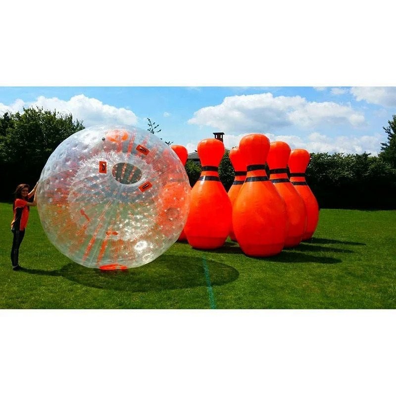 Snowfield Inflatable zorb Inflatable Human Bowling PVC Bowling Games ...