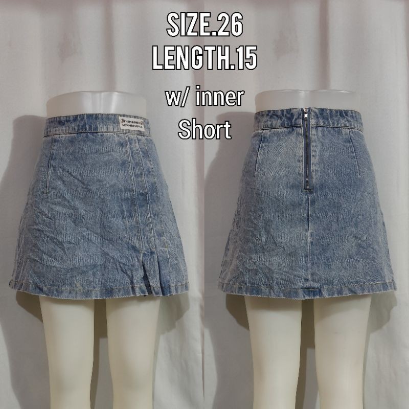 B43 PRELOVED DENIM SKIRT | PALDA 2 | Shopee Philippines