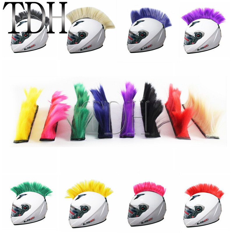 웃11 Colors Racing Motorcycle Helmet Mohawk Outdoor Riding Cap Helmet ...