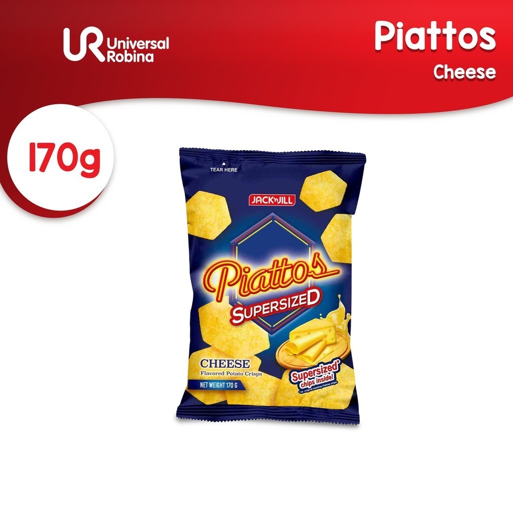 Piattos Supersized Cheese Flavored Potato Crisps 170g | Shopee Philippines